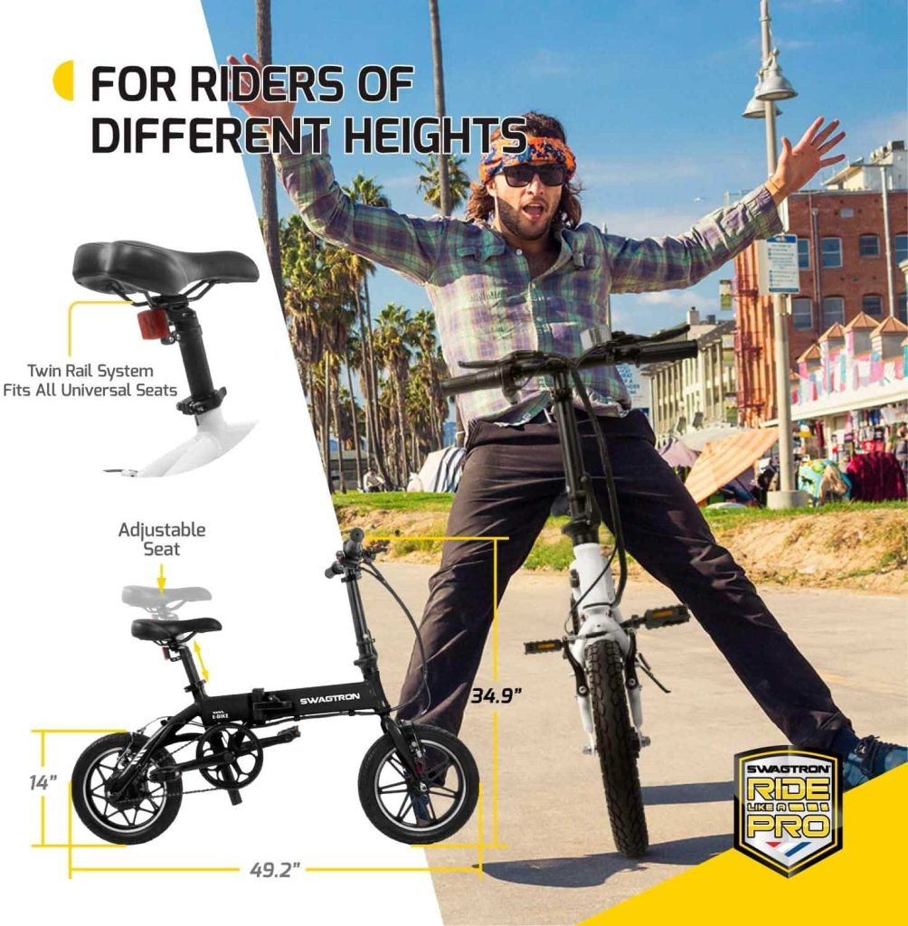 SWAGTRON Swagcycle EB5 Series Aluminum Folding Ebike - BikeGET | The ...